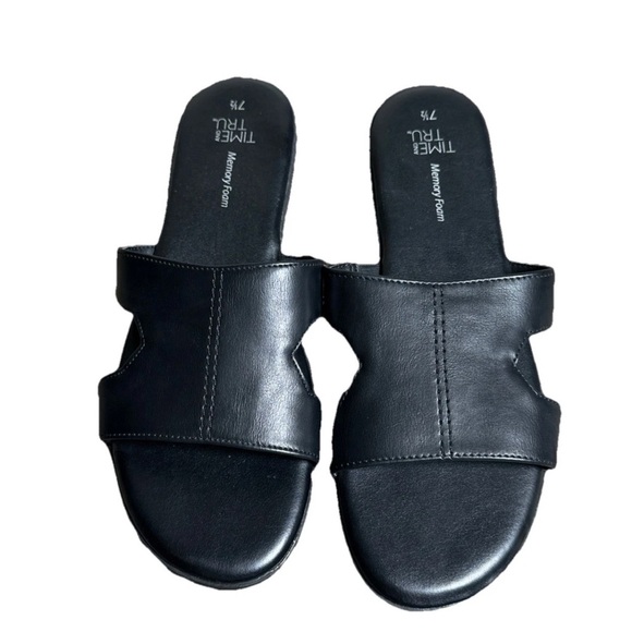 Time and Tru | Shoes | Time And Tru Memory Foam Black Core Hband Flat ...